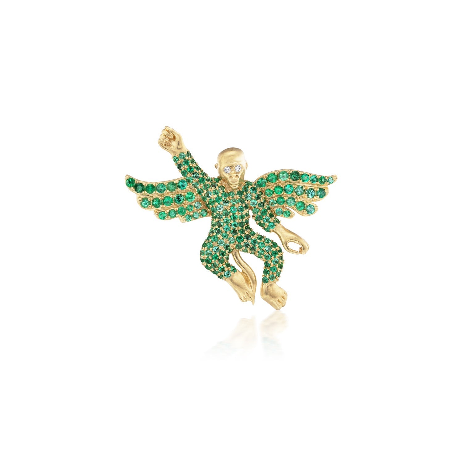 Emerald Flying Monkey Charm
